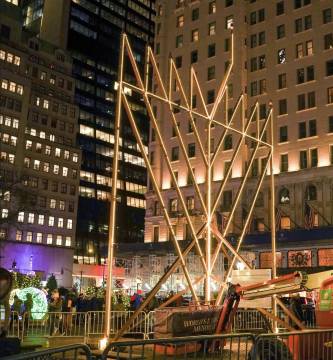 Hanukkah Menorah Lightings Bring Joy—& High Security—to City