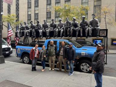 “Lunch atop a Skyscraper” Sculpture Comes to Rockefeller Center